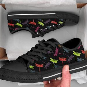 Colorful Dragonfly Shoes - Dragonfly Low Top Canvas Shoes | Chooze Shoes